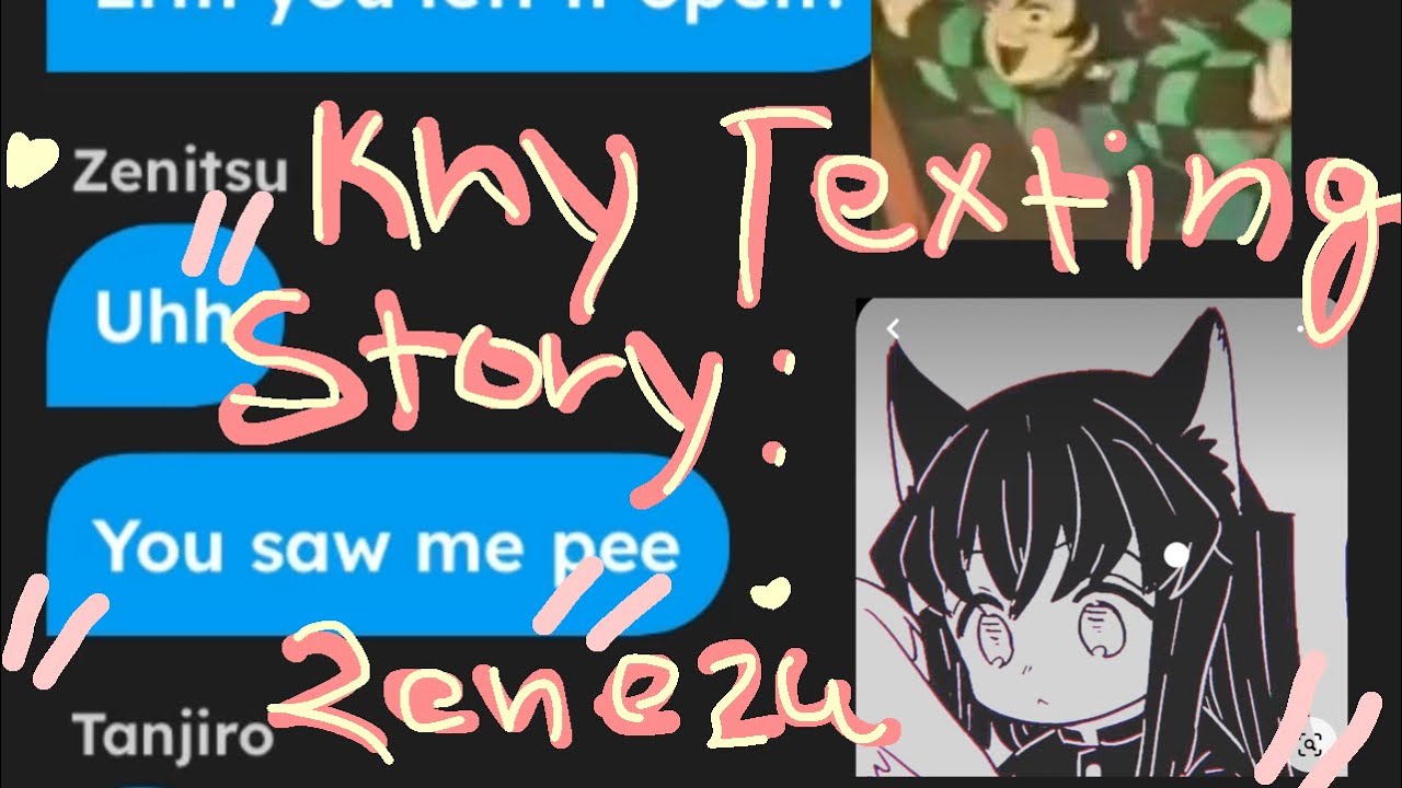 Kny texting story: zenitsu is jealous?( zenezu) - YouTube