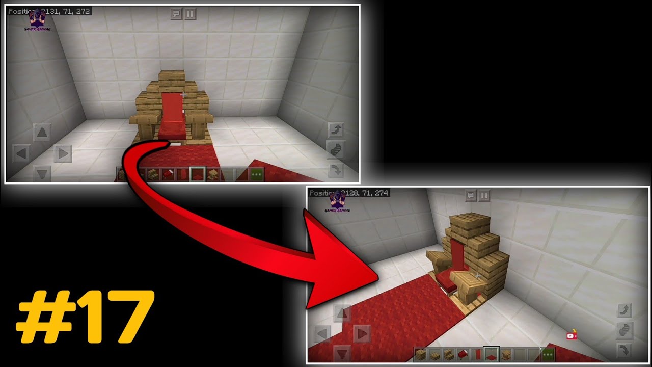 Minecraft: How To Build A Simple Throne Design Minecraft Viral Hacks ...