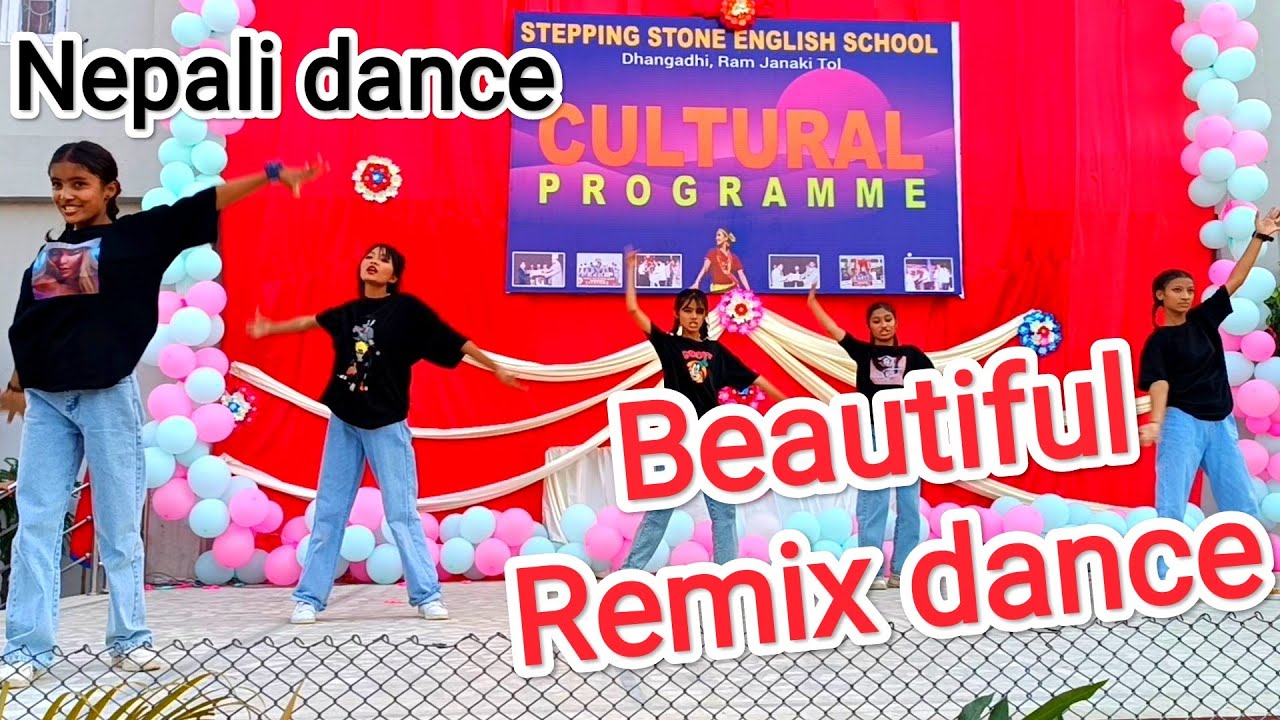 Beautiful modern remix dance by students of Stepping Stone English ...