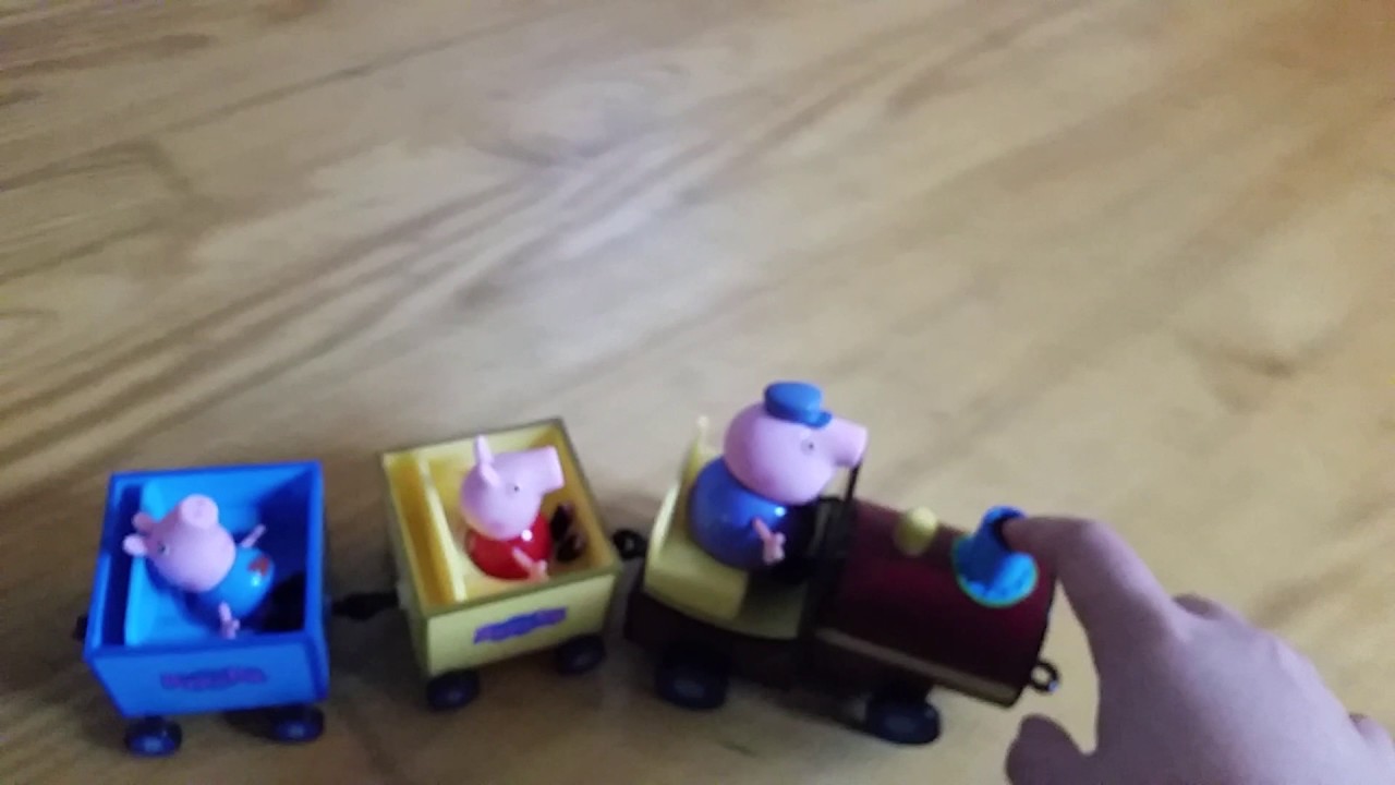 Peppa Pig Train Ride Grandpa Pigs Train Gurtrude Disney Toy ...