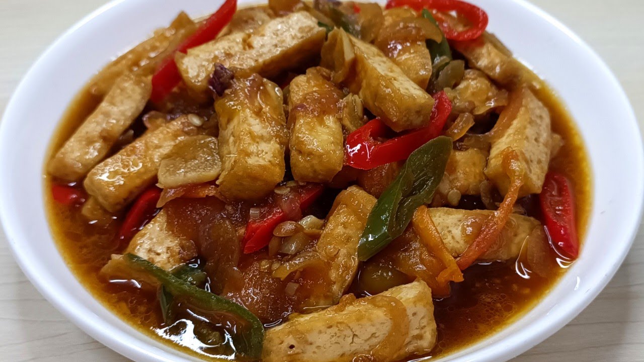 Resep Tahu masak tauco , tambahan menu buka puasa - YouTube