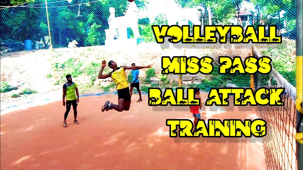 volleyball miss pass attack training - YouTube