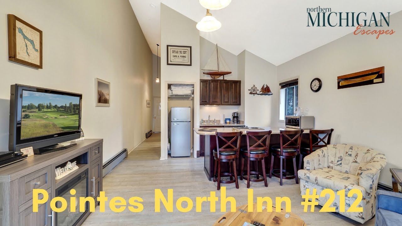 Vacation with Northern Michigan Escapes at Pointes North Inn #212 - YouTube