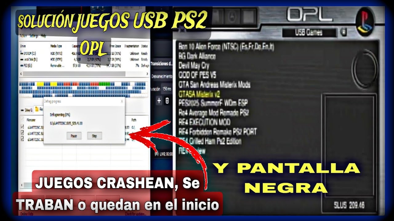 Solución A Pantalla Negra, Crasheo, no pasa del inicio En juegos de PS2 ...
