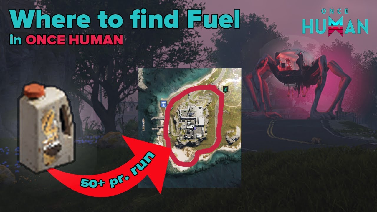 Where to farm Portable Mixed Fuel in ONCE HUMAN (50+ pr Run) - YouTube