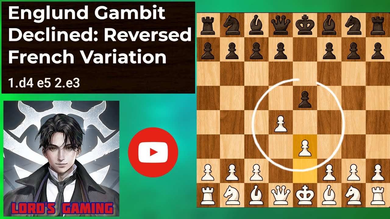 💥Englund Gambit Declined💥|Reversed French Variation|Chess Blitz ...