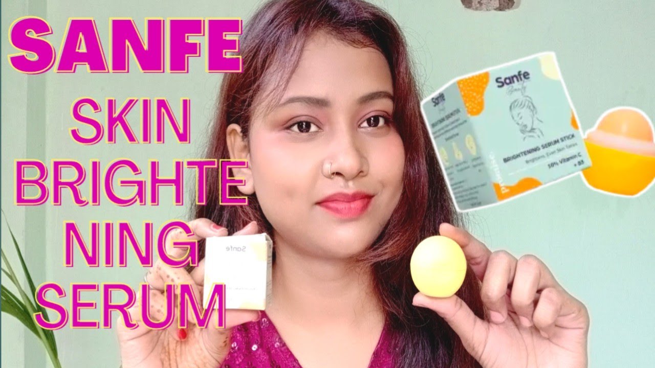 sanfe skin brightening stick serum| roll on serum review and demo - YouTube