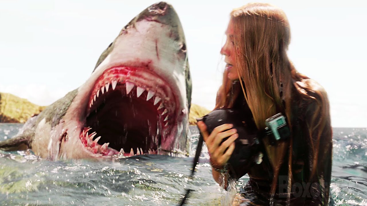 Solo tiene 30 segundos para escapar de este tiburón GIGANTE | Miedo ...