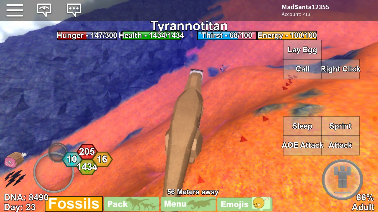 Dinosaur Simulator Tyrannotitan Gameplay - YouTube