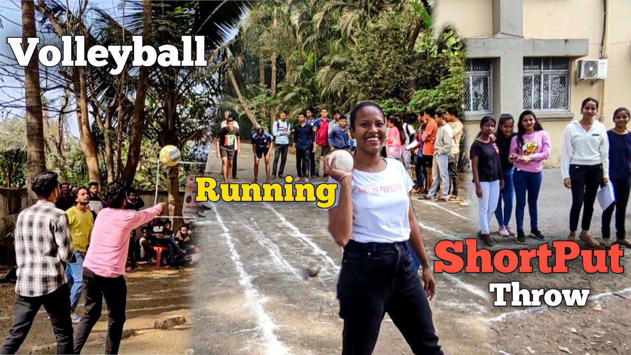 Volleyball, Running And Short Put Games | Games Fun In College | Sports ...