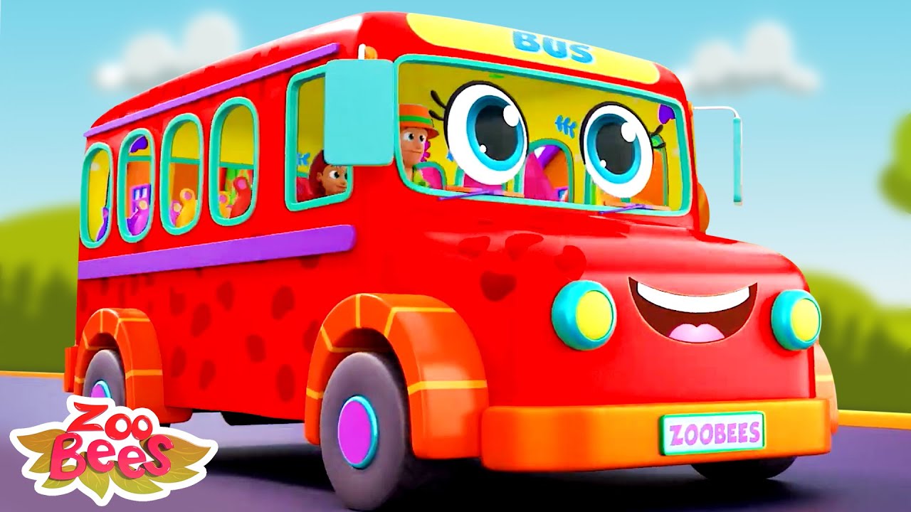 Wheels On The Bus Go Round And Round, Vehicle Song + More Zoobees ...