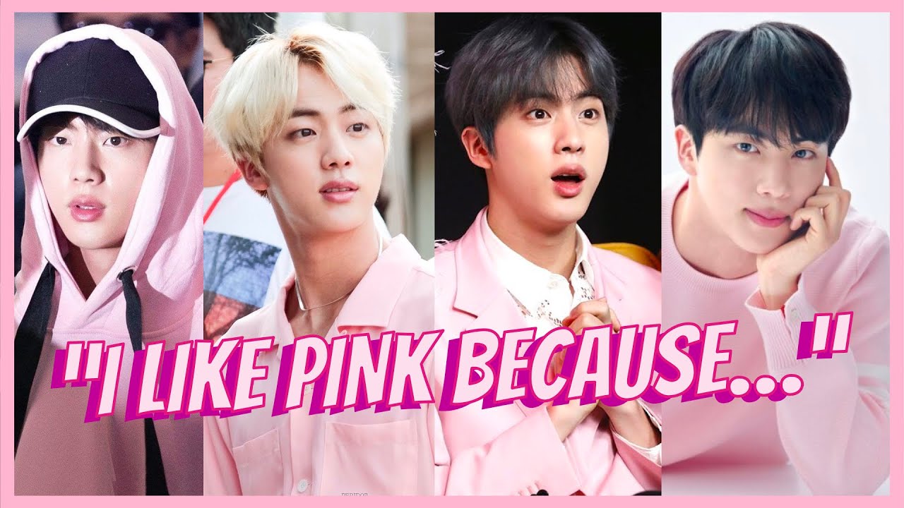 BTS Jin Reveals Why He Likes The Color Pink - YouTube