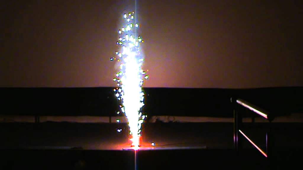 PYROPAK Gerb red & silver 15s x 8ft.mpg - YouTube