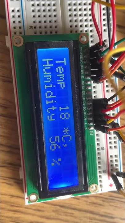 DHT11 LCD display - YouTube