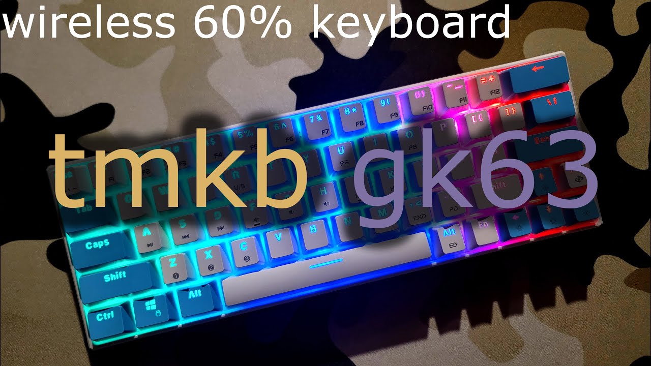 TMKB GK63 Wireless 60% Mechanical Keyboard - YouTube