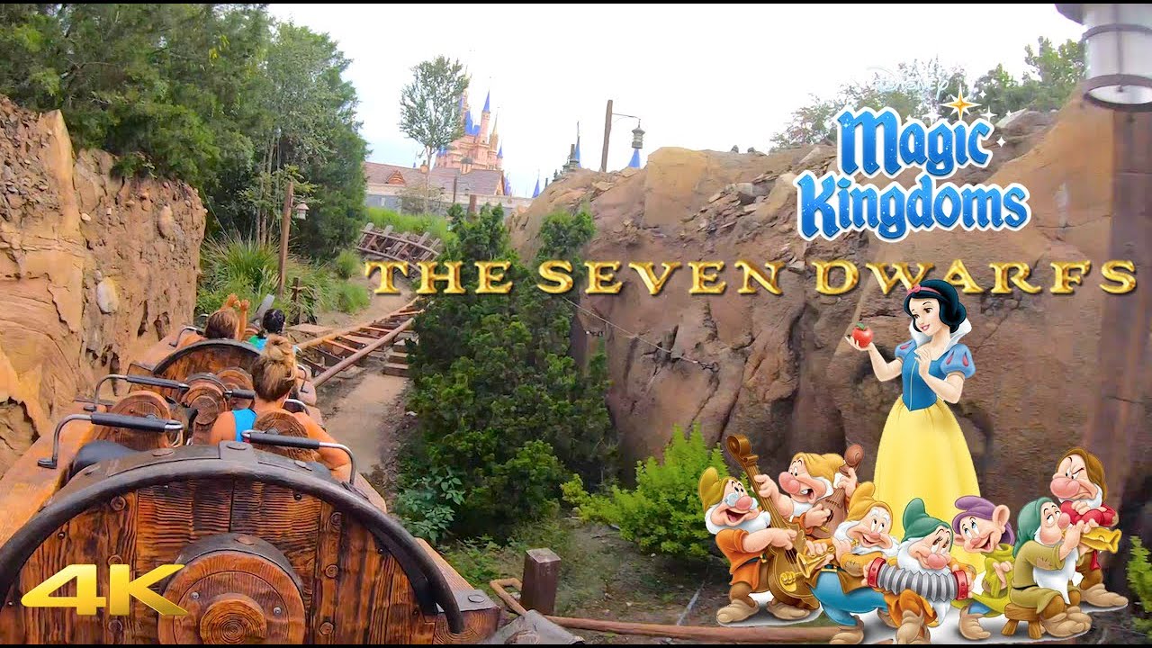 Seven Dwarfs Mine Train Roller Coaster POV [4K] Full Ride Walt Disney ...