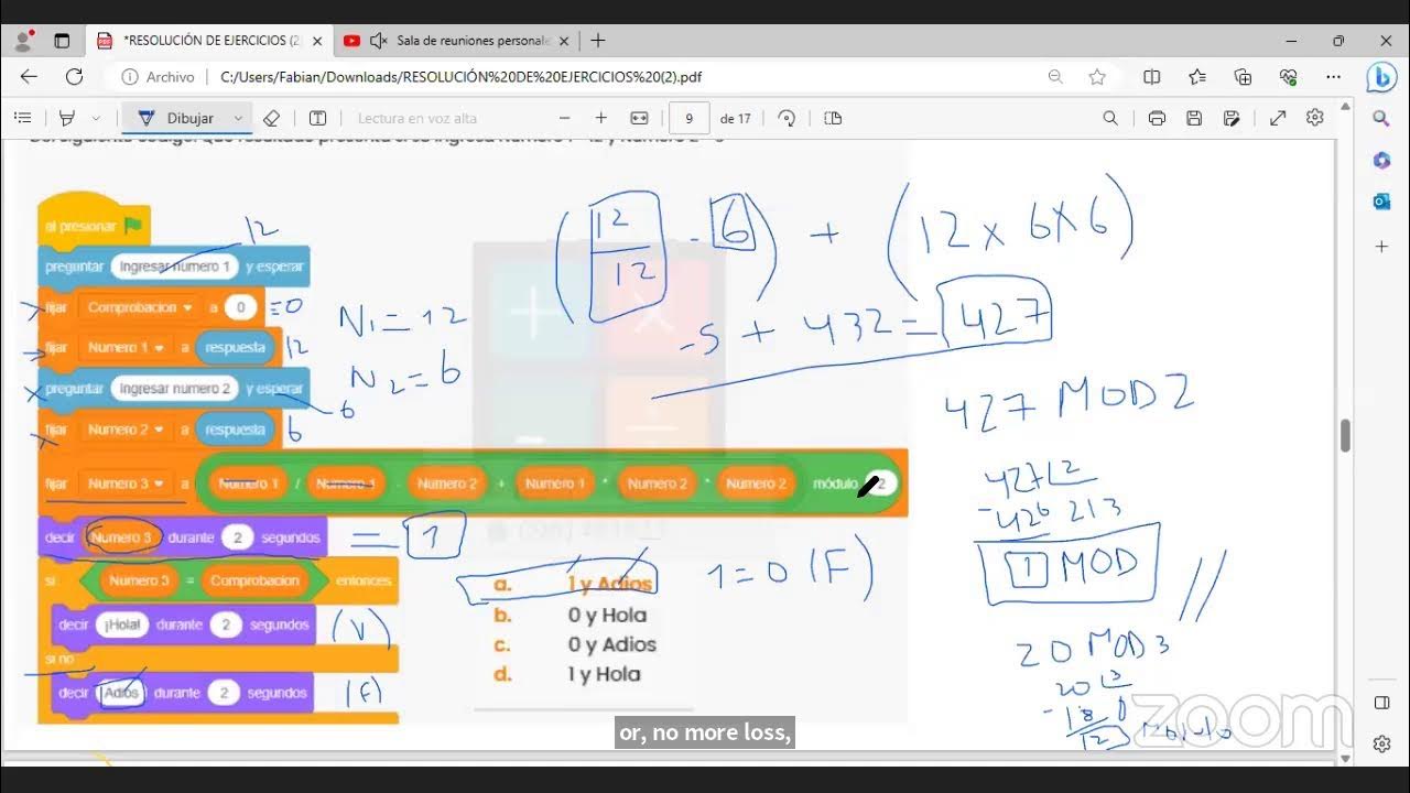 Ejercicios de Scratch - TEST 3 PRE UNEMI - BEST EXAM - YouTube