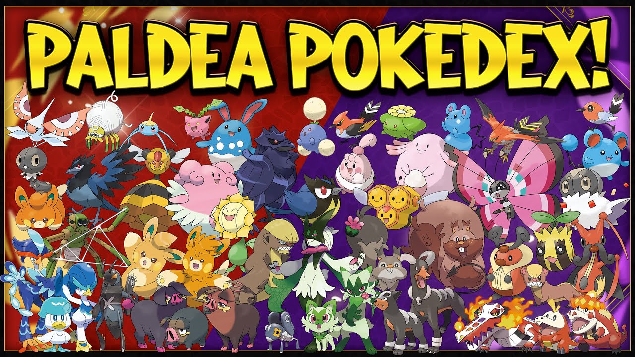 The Paldea Video Pokedex 1-50 (All in-game footage from Pokemon Scarlet ...