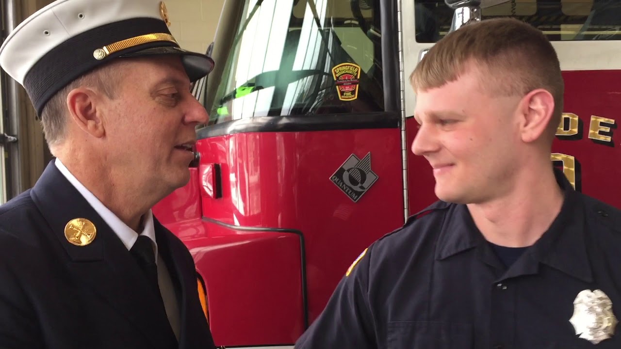 Proud parent 'bursting with joy' at Springfield firefighters' swearing ...