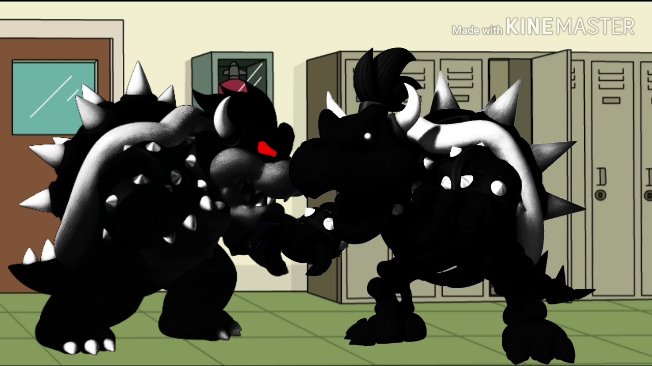 Dark Bomber Bowser And Dark Bomber Dry Bowser Argue Over A Book ...