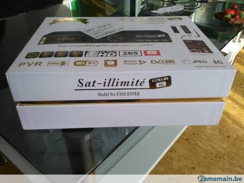 حالة جهاز SAT iLLiMiTé F 300 HYPER و مميزاته IPTV و VOD - YouTube