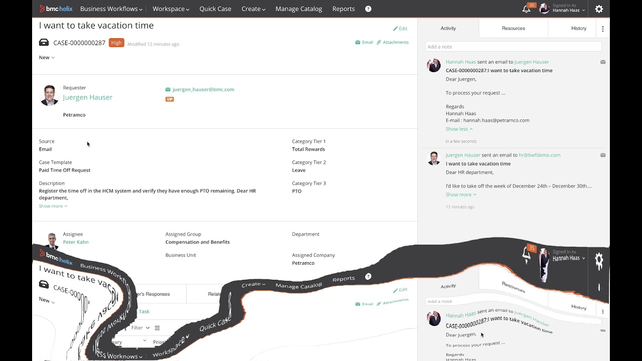 BMC Helix Business Workflows 18.05 Highlights - YouTube