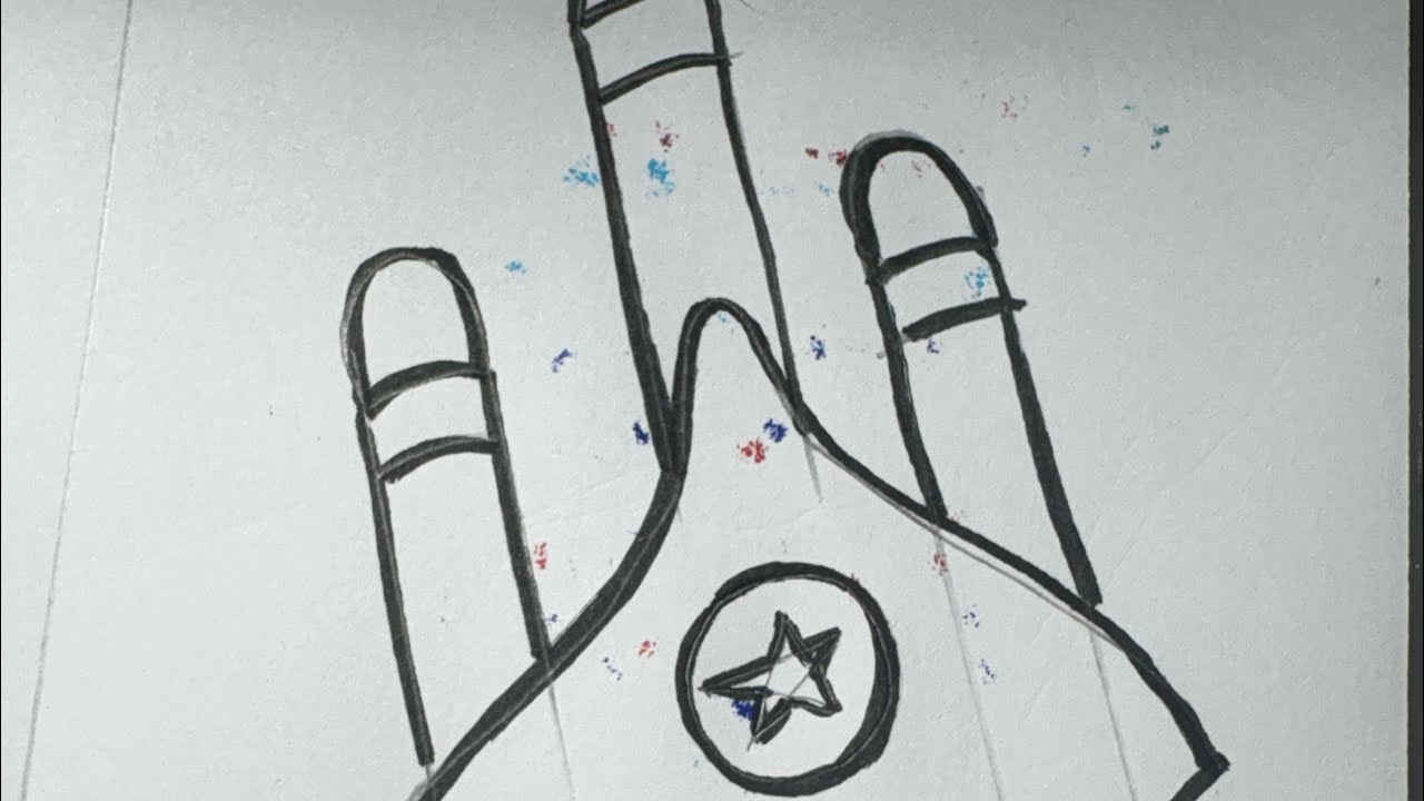 How to draw a spacecraft easy - YouTube