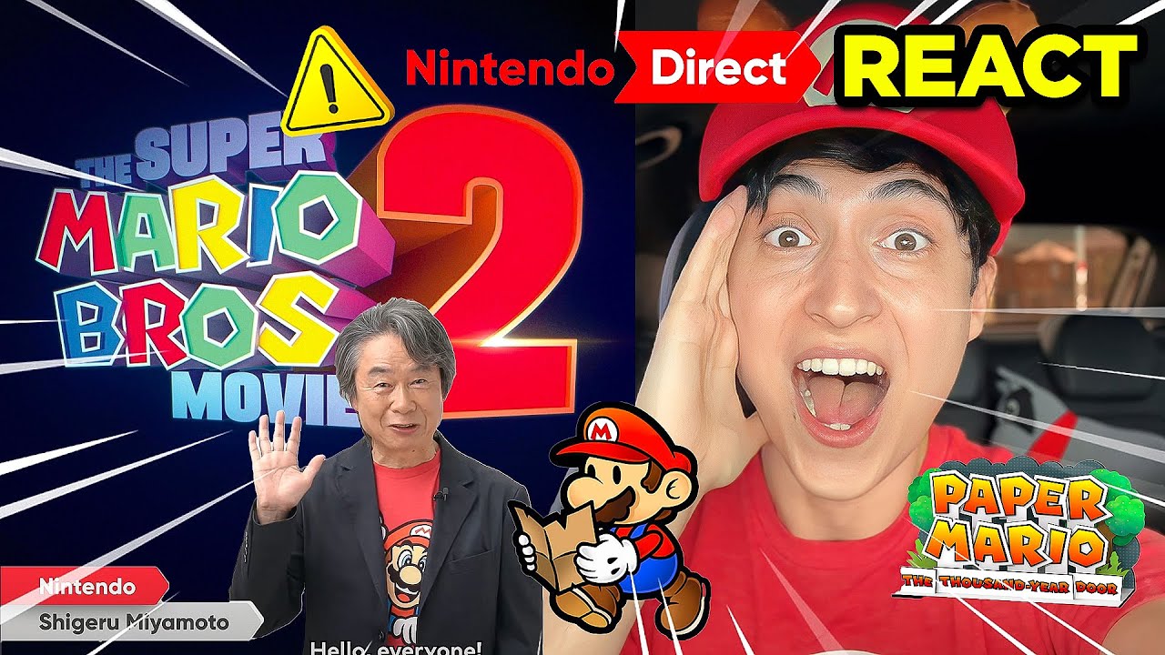 BOMBA! Mario Filme 2 ANUNCIADO e Muito Mais!! Nintendo Direct mini Surpresa de Mario Day | REACT ...