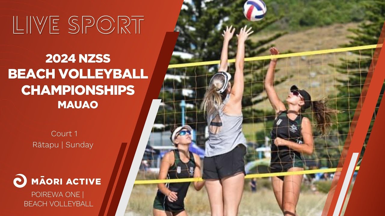 NZ Secondary School Beach Volleyball Championships 2024 Day 2 Court NZ Secondary School Beach Volleyball Championships 2024 Day 2 Court