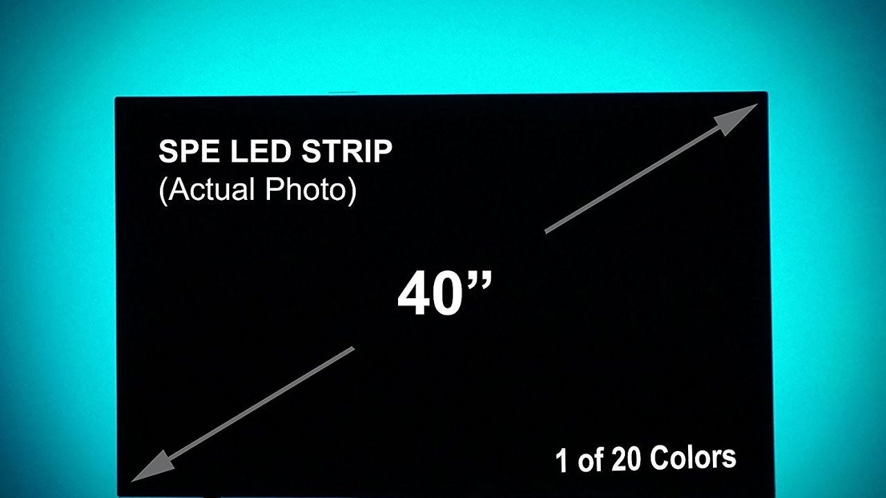 USB LED Backlight Strip with Dimmer - YouTube