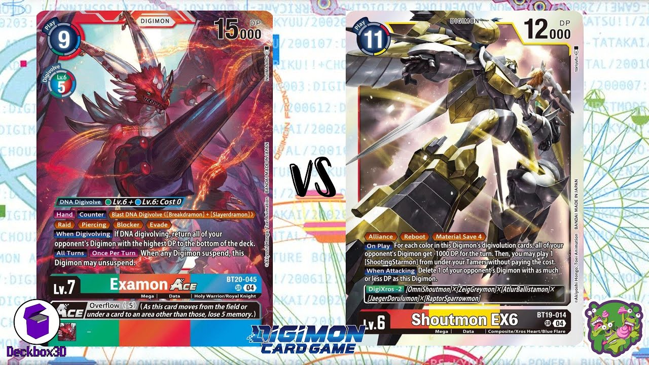 DIGIMON TCG: Examon (Blue/Green) vs Xros Heart (Multicolor) | THE BIG ...