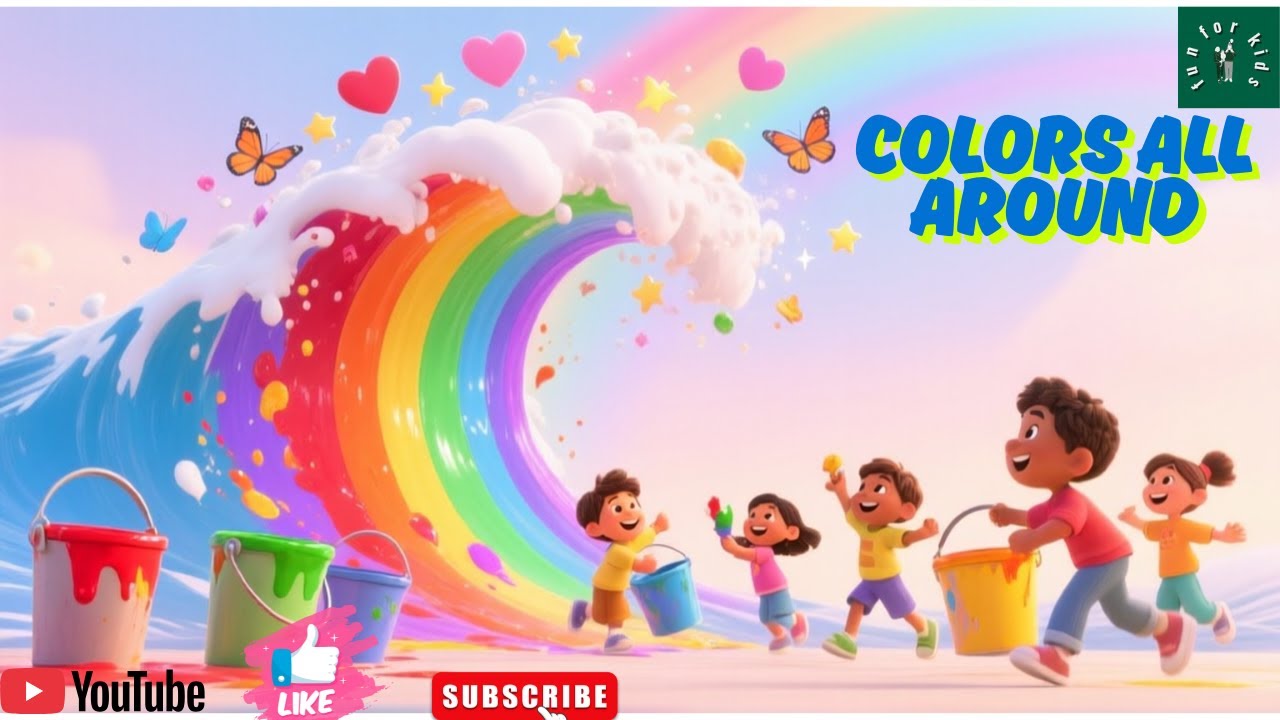 Colors all around #colors #funforkids #nurseryrhymes #children #rangoli ...