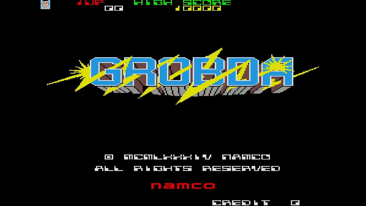 Shortplay Casual - Grobda (Namco) Arcade HD 60fps - 1984 - YouTube