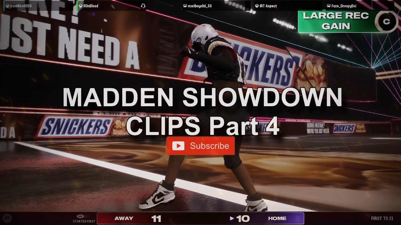 MADDEN SHOWDOWN CLIPS (Part 4) - YouTube