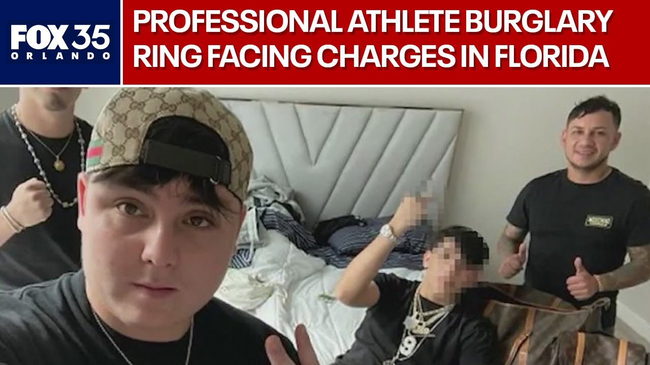 Professional athlete burglary ring facing charges in Florida - YouTube