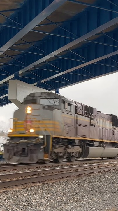 CP 7017 leads manifest with a KCS SD70ACe as a mid DPU! #railfan #railroad #cpkc - YouTube