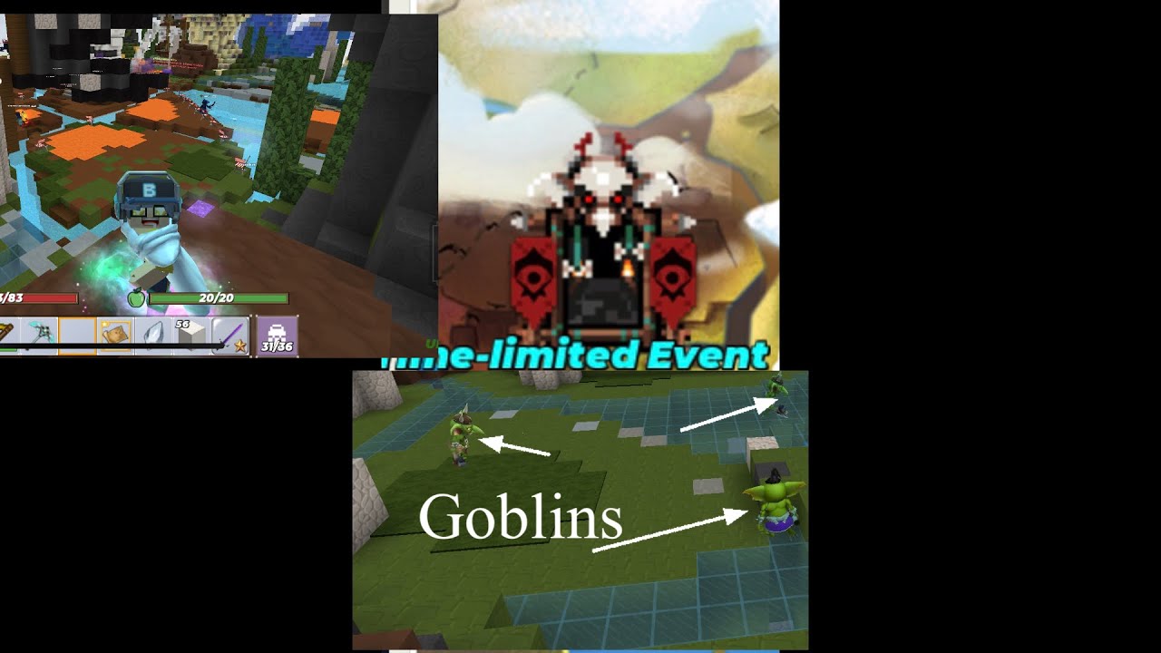 Visiting the new time limited Event in skyblock - YouTube