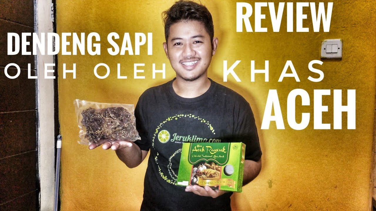Review Oleh Oleh Khas Aceh " Dendeng sapi Rayeuk " - YouTube