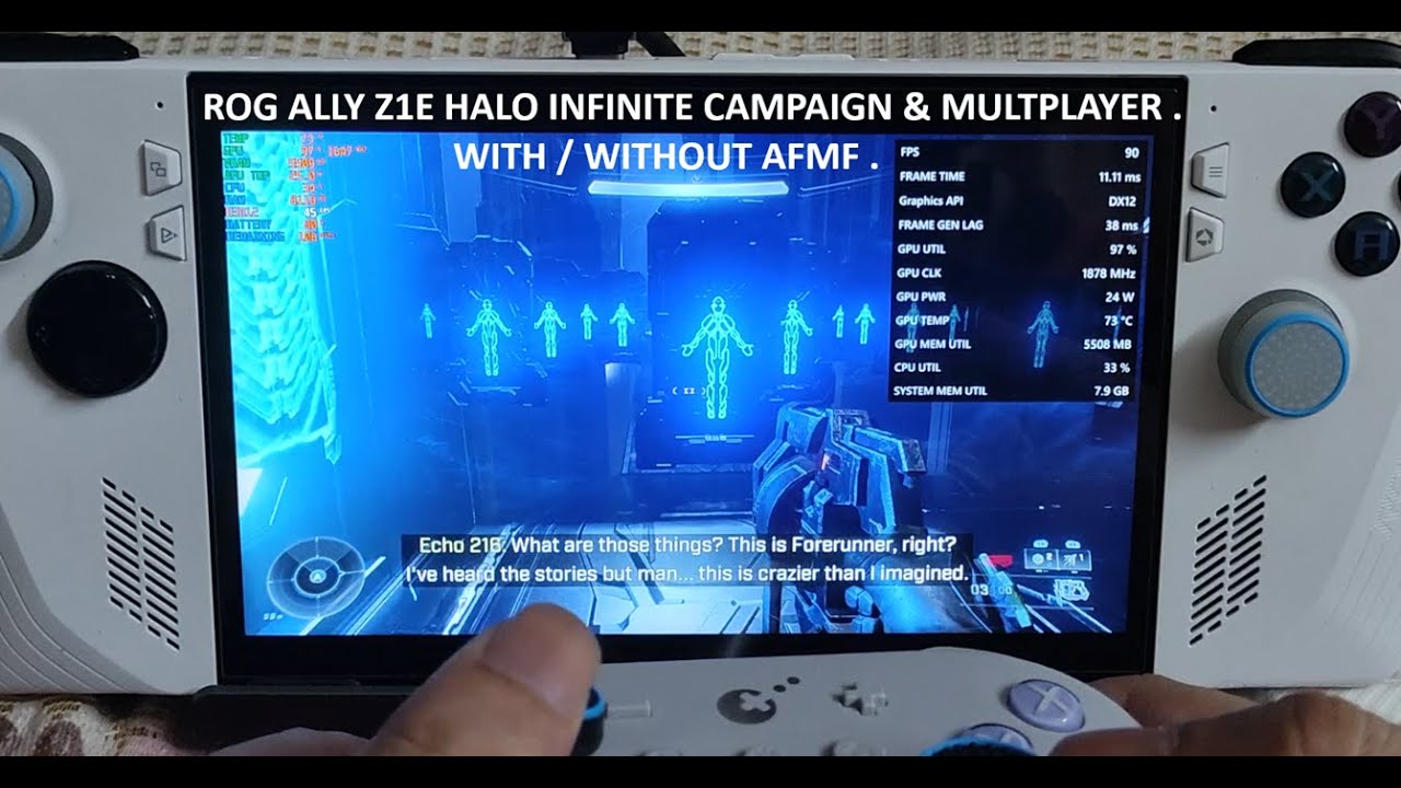 Rog Ally Z1E Halo Infinite Campaign & Multiplayer Performance Analysis ...