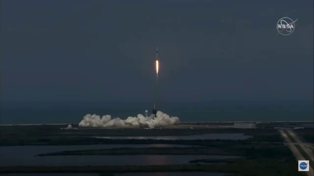 SpaceX and NASA launches Falcon 9 | First SpaceX manned shuttle - YouTube