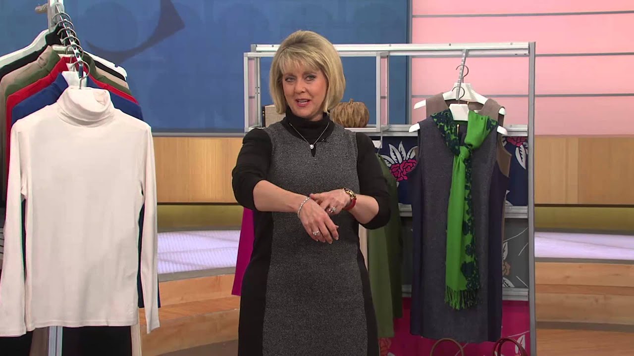 Liz Claiborne New York Essentials Long Sleeve Turtleneck with Mary Beth ...