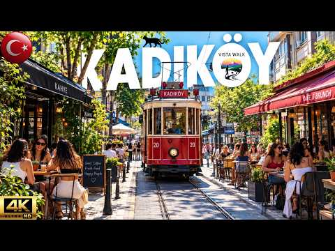 EXPLORING KADIKÖY, BAHARİYE STREET & BARLAR SOKAĞI | WALKING TOUR 4K