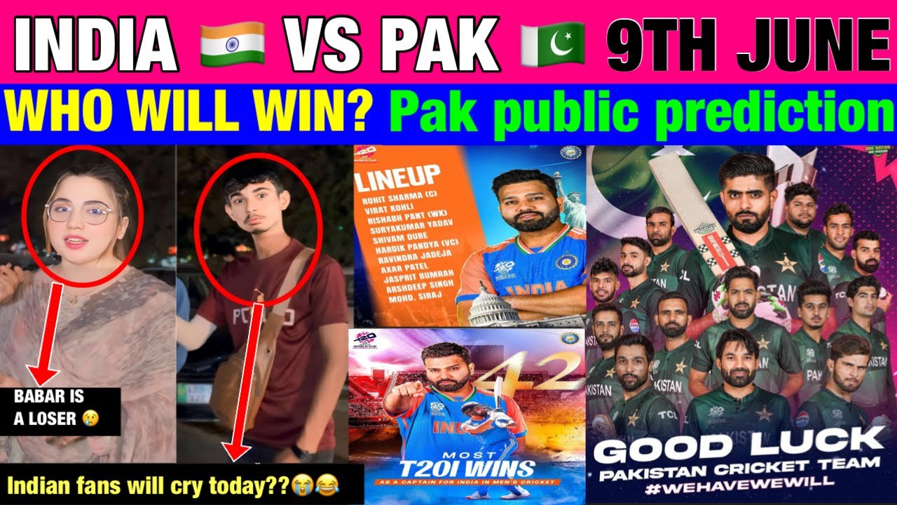 WHO WILL WIN INDIA VS PAKISTAN 9TH JUNE | THE BIGGEST RIVALRY | PAK ...