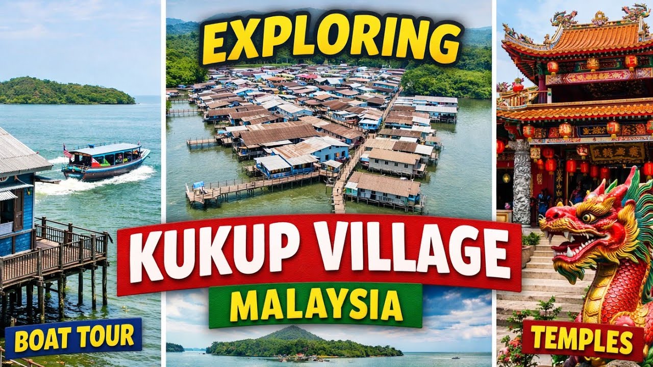 Exploring Pulau Kukup Village, Malaysia: Full Walking Tour, Island Trip ...