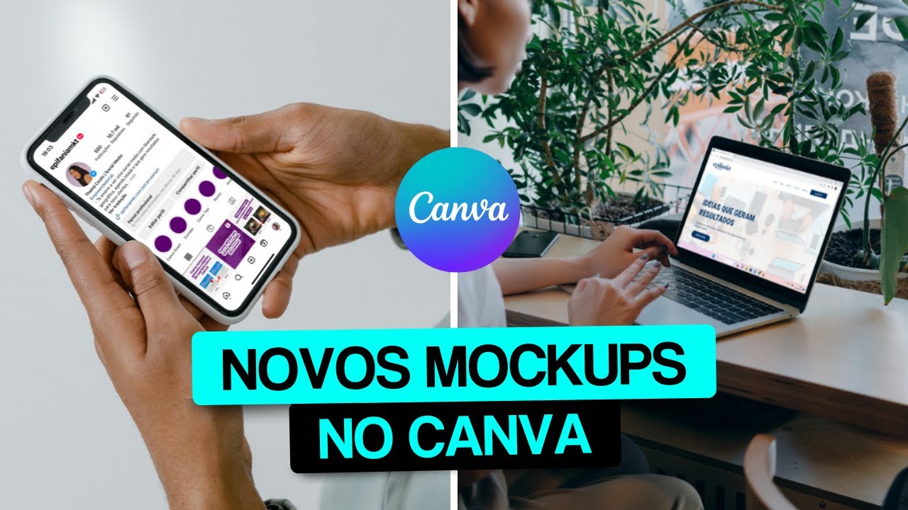 🔥[NOVIDADE NO CANVA] NOVOS MODELOS GRÁTIS DE MOCKUPS - YouTube