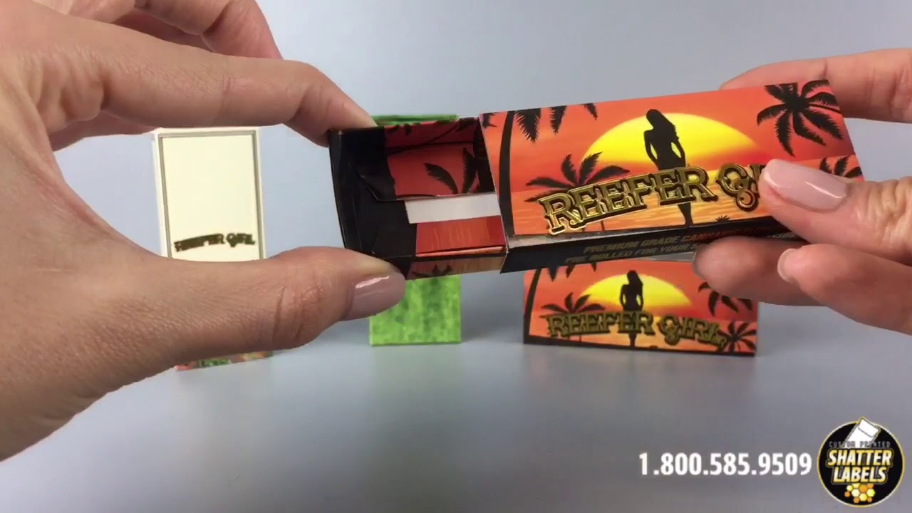 Custom Printed Long Matchbox Style Boxes for pre rolled joints (or ...