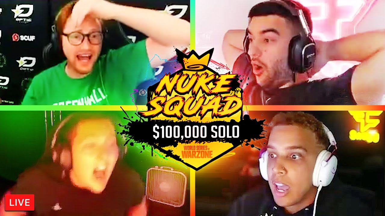 FaZe Nuke Squad Plays $100,000 SOLO WARZONE GAME! 💰 - YouTube