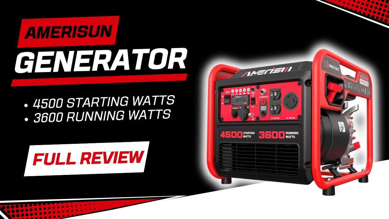 Amerisun 4500 Generator Full Test Surprised Me! - YouTube