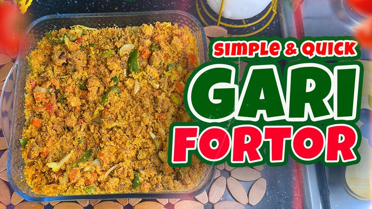 How To Make Vegetarian Gari Fortor || The Easiest Way - YouTube