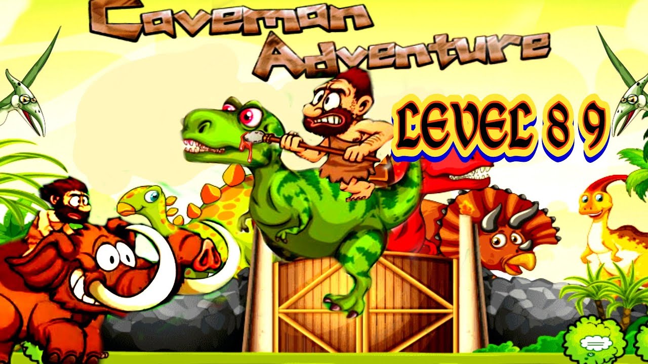 CAVEMAN ADVENTURE LEVEL 8 9 - YouTube